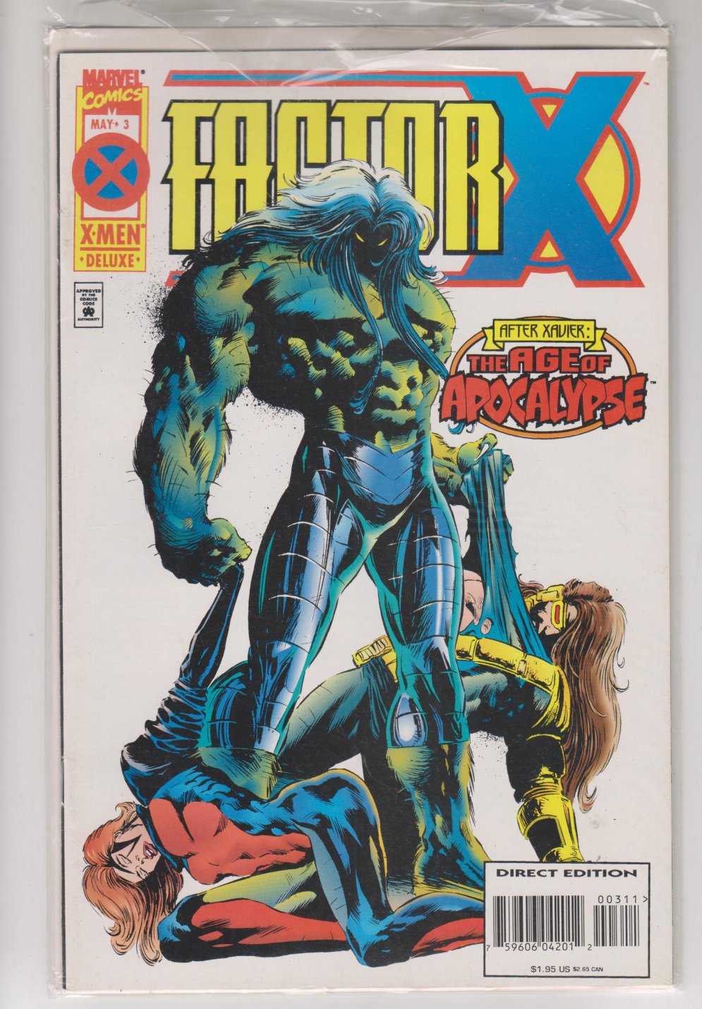 1995 Factor X The Age of Apocalypse May Vol 1 #3 Marvel Comic