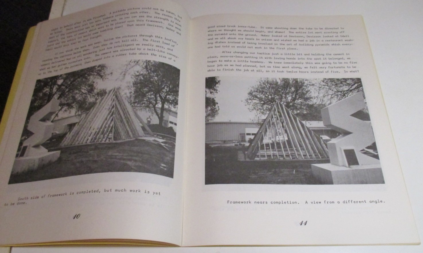 Building of a Pyramid Harold Davisson 1983 Seward Nebraska Time Capsule