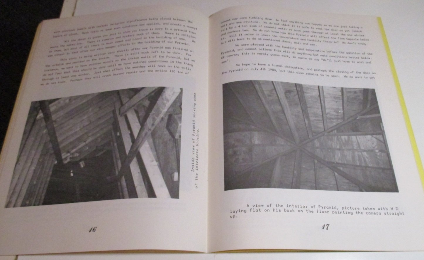 Building of a Pyramid Harold Davisson 1983 Seward Nebraska Time Capsule