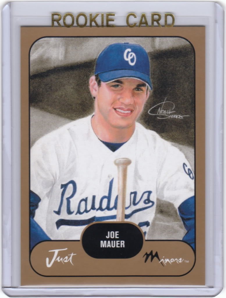 2002 Just_Gold JOE MAUER Rookie Card/RC~02~2001~01~2005