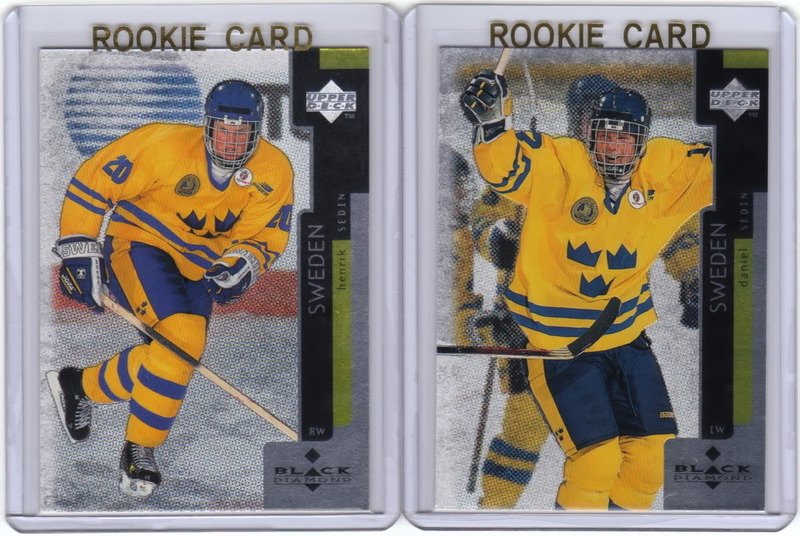 1997-98_HENRIK & DANIEL SEDIN Rookie Card/RC~97~2000-01
