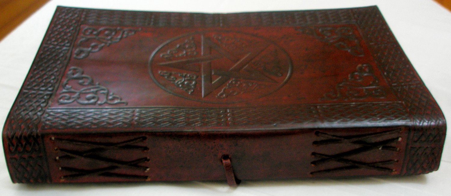 Handmade Leather Bound Book of Shadows blank journal Vintage Diary ...