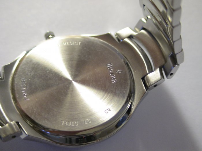 BULOVA Mens SILVER 12 DIAMONDS Ultra THIN Watch $995