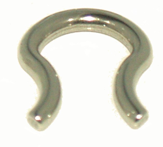 Steel Septum Retainer 10G Nose Ring Jewelry Piercing Stud 9.5mm