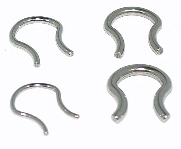 Steel Septum Retainer 10G Nose Ring Jewelry Piercing Stud 9.5mm