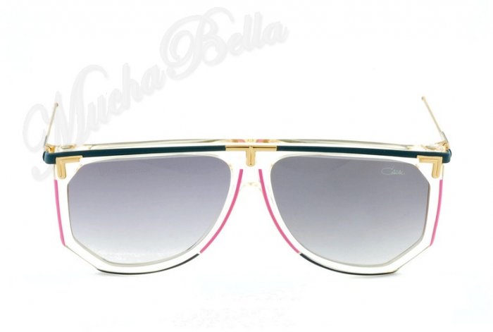 VINTAGE CAZAL 865 SUNGLASSES 643 WHITE/GOLD NEVER WORN