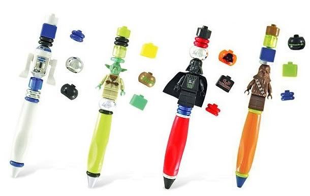 LEGO STAR WARS MINIFIGURE PEN 4 LOT LEGO FIGURE YODA