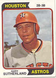 1974 Topps #428 Gary Sutherland