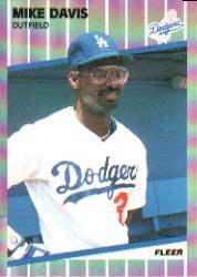 1989 Fleer #55 Mike Davis ( Baseball Cards )