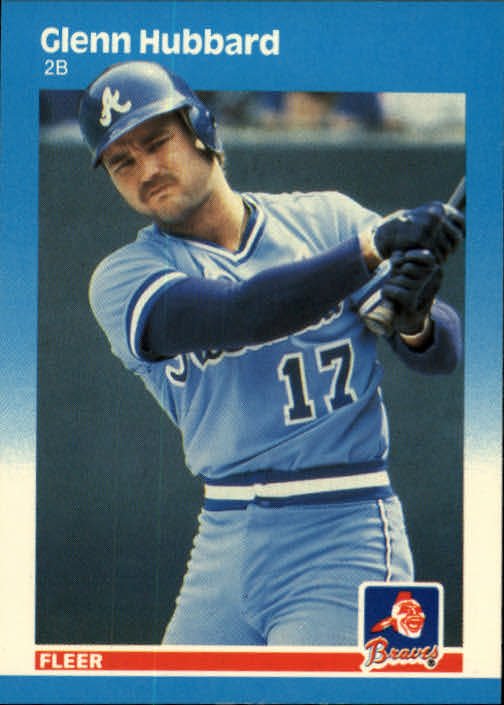 1987 Fleer 519 Glenn Hubbard