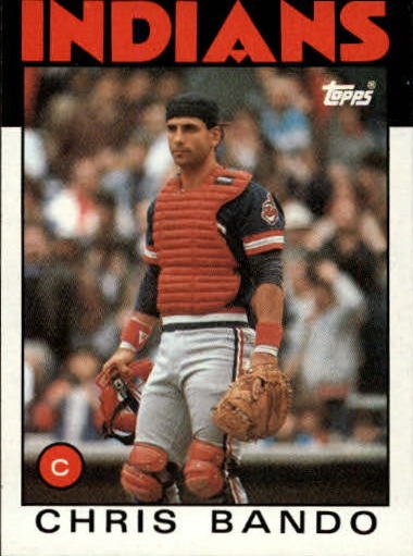 1986 Topps 594 Chris Bando