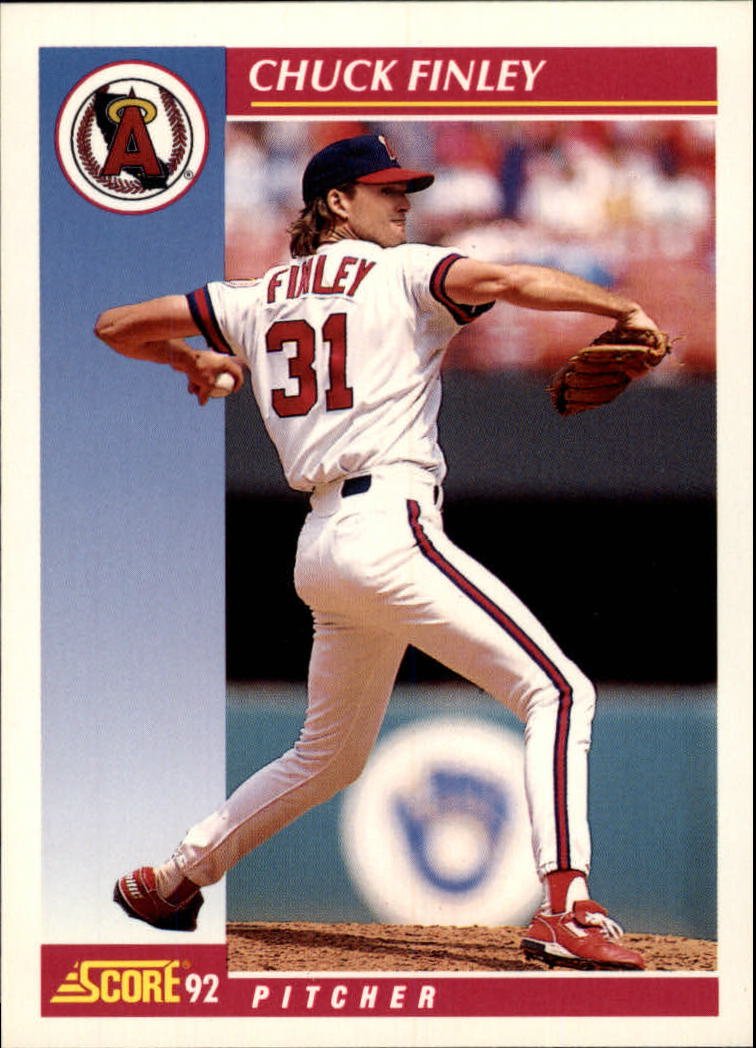 1992 Score 585 Chuck Finley