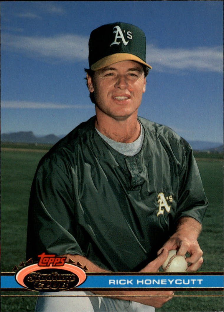 1991 Stadium Club #415 Rick Honeycutt