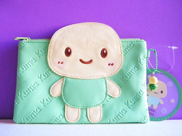 Kit-che Kiss Kuma Kuma Turtle Pencil Case/Pouch With Charm