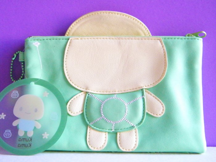 Kit-che Kiss Kuma Kuma Turtle Pencil Case/Pouch With Charm