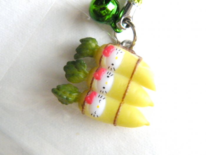 Hello Kitty Sanrio Carrot Trio Phone Charm