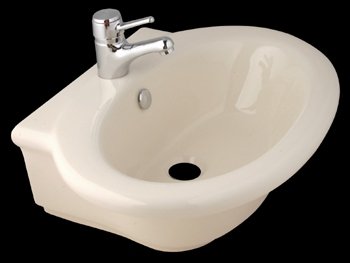 10766 Vessel Sinks Bone Vitreous China, Greenwich Vessel Sink Bone