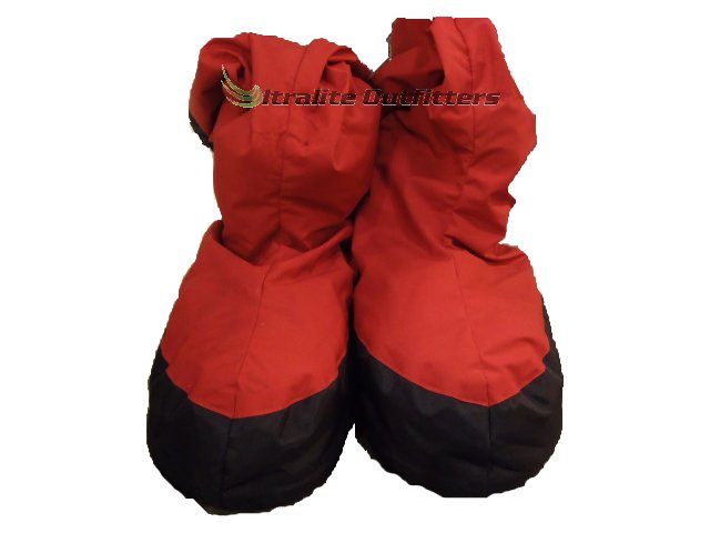 Western Mountaineering Expedition Down Booties - Medium, Red