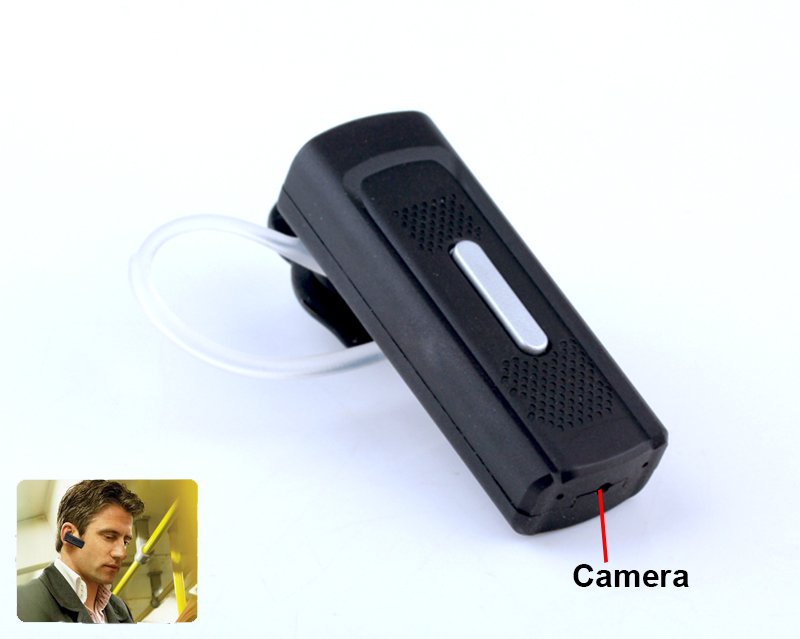 NEW HD 720P Bluetooth earphone SPY Camera DVR with Motion Detection ...