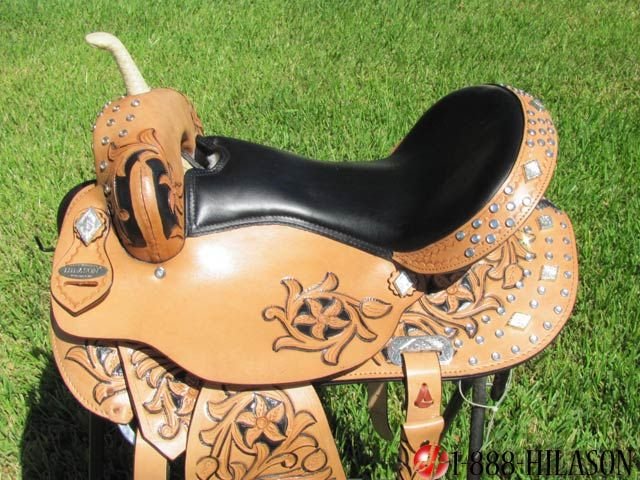 Flex-Tree Hilason Barrel Racing Trail Western Saddle 15