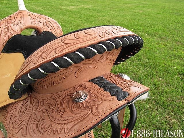 Flex-Tree Hilason Barrel Racing Trail Western Saddle 14