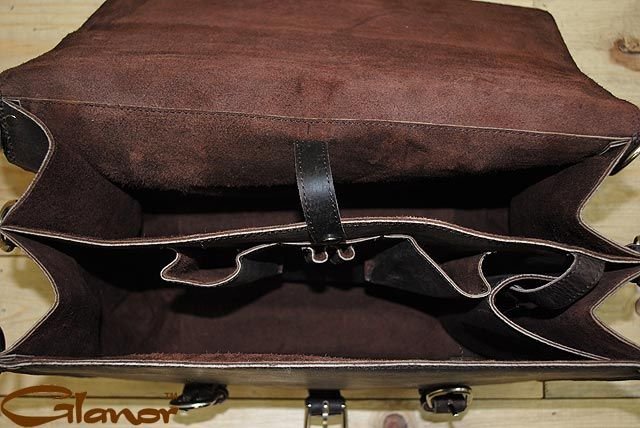 Rustic Vintage Leather Briefcase Backpack Laptop Bag L