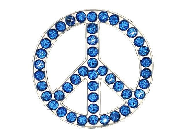 CN007F- 16 SAPPHIRE PEACE RHINESTONE CONCHOS CRYSTALS HEADSTALL TACK BLING
