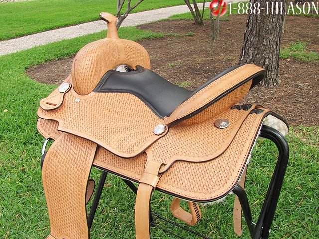 F-DF101 Hilason Draft Horse Western Trail Riding Saddle 16