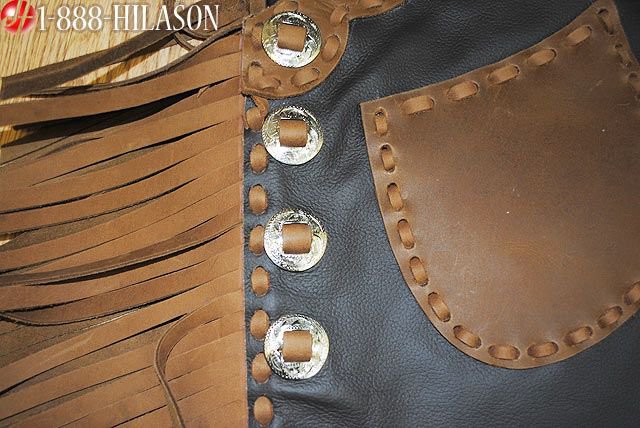 CH764F- NEW HANDMADE LEATHER TEXAS BELL RANCH COWBOY CHAPS LOADED WITH ...