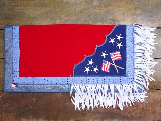 F-SB104 HILASON HANDPAINT WESTERN SHOW BARREL RACING SADDLE BLANKET PAD