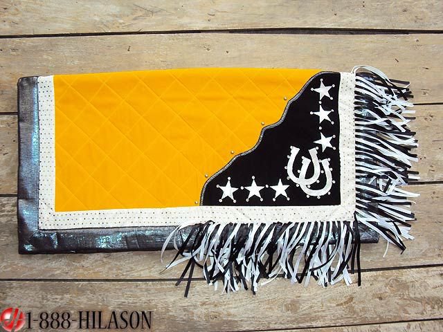 SB406F- HILASON WESTERN SHOW BARREL RACING RODEO SADDLE BLANKET PAD