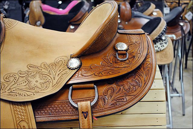 F-RS100 HILASON WESTERN WADE RANCH COWBOY ROPING BUCKAROO SADDLE 17