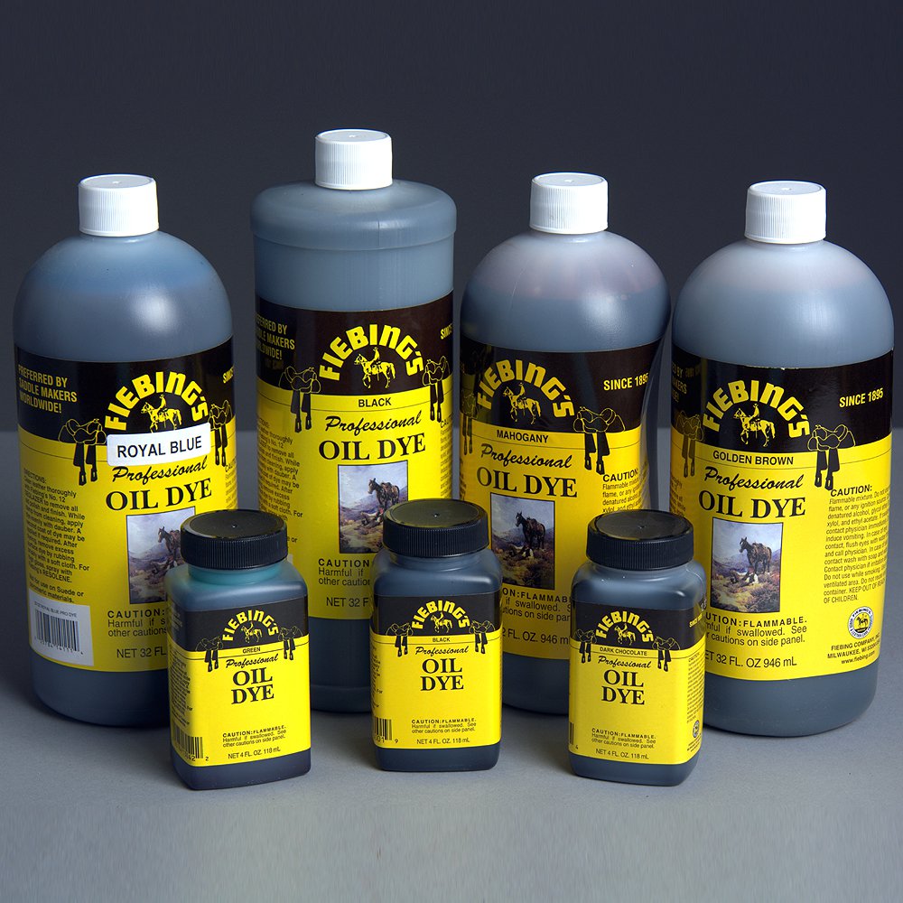 FIEBING'S PROFESSIONAL OIL LEATHER DYE - 4OZ / 32OZ / 1 GALLON - ALL COLOR