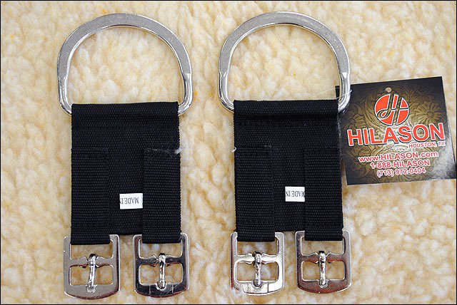 HILASON 2 BUCKLE NYLON WESTERN HORSE SADDLE GIRTH CINCH CONVERTER FROM ...