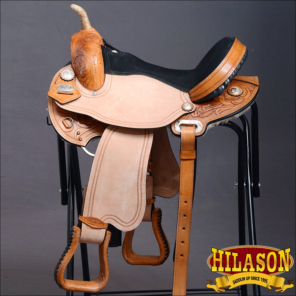 T205GOSTN-F HILASON WESTERN FLEX TREE BARREL RACING TRAIL RIDING HORSE ...