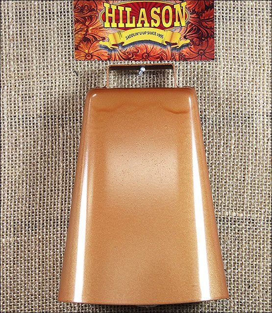 5 INCH WESTERN RODEO BULL RIDING COPPER PLATED STEEL BULL BELL