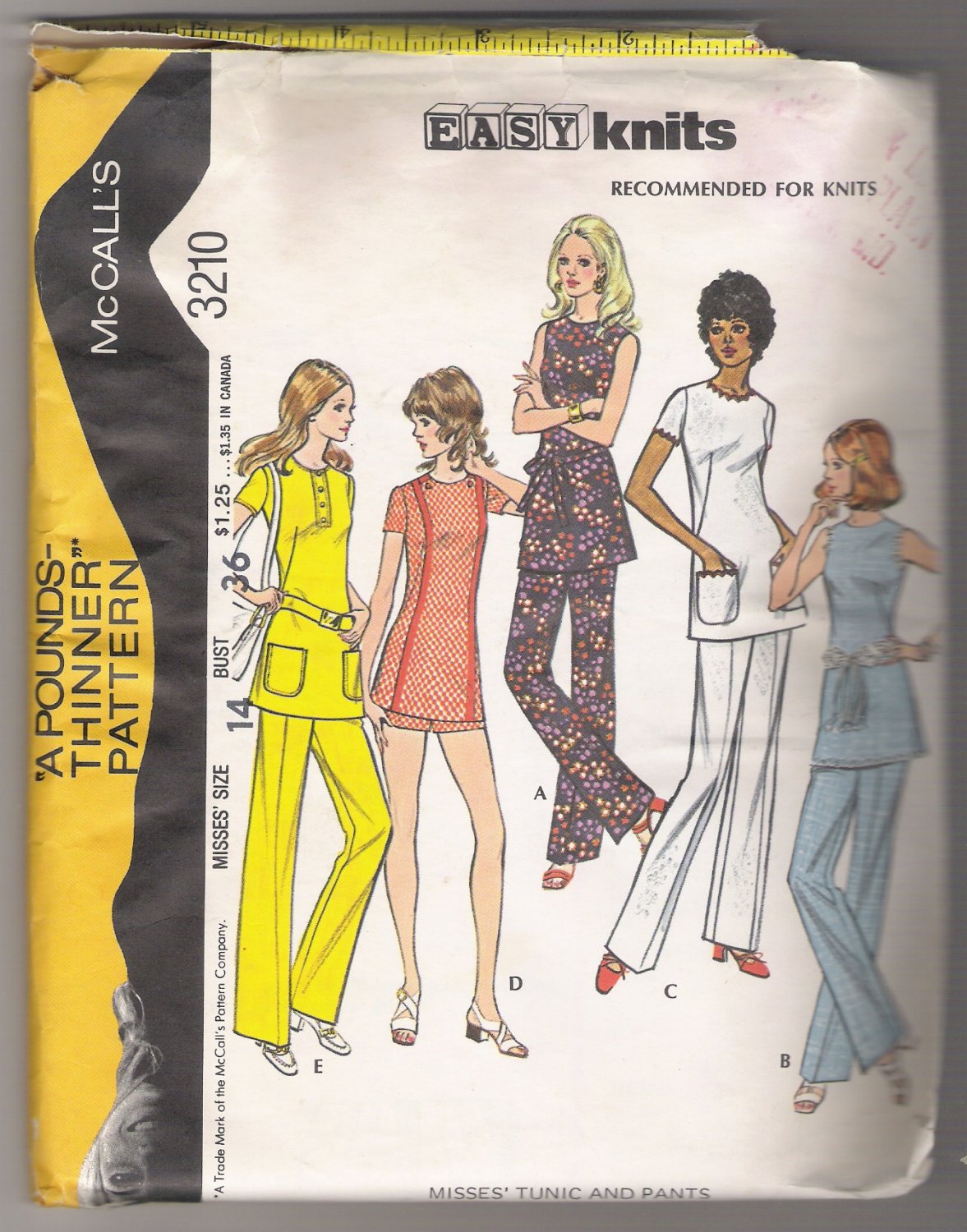 Misses' Tunic and Pants McCall's #3210 Sewing Pattern
