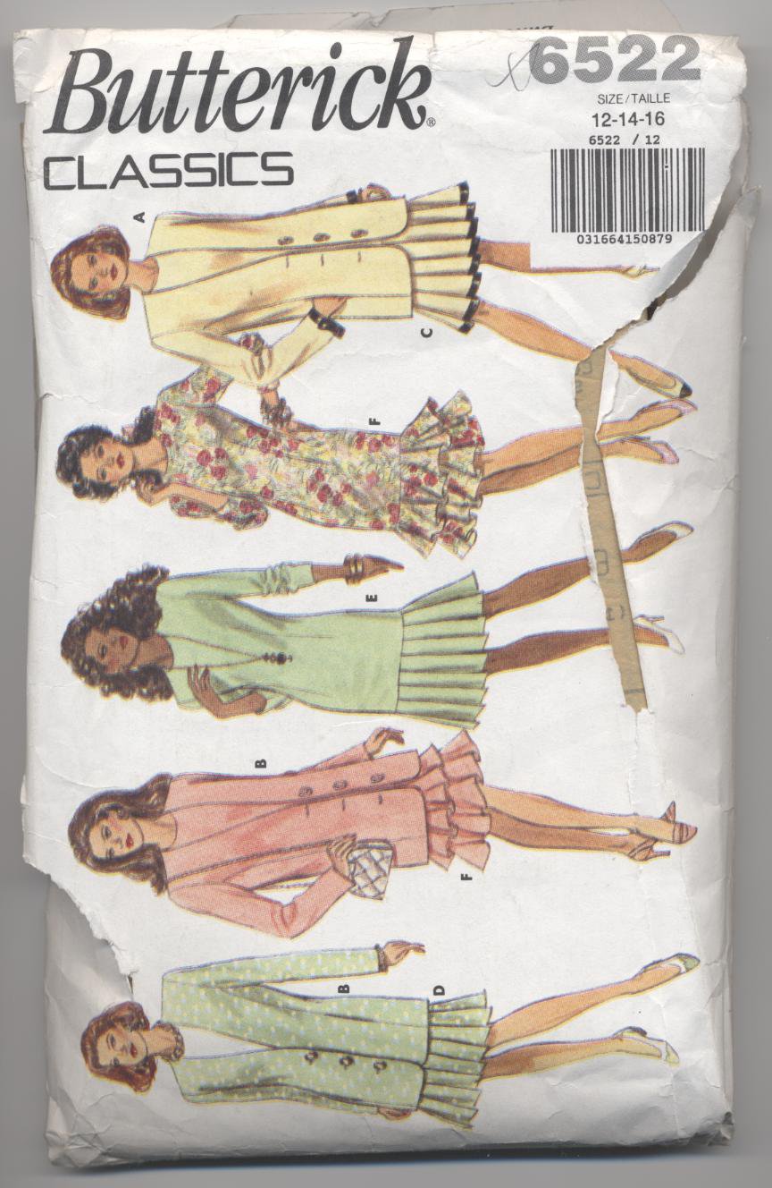 Misses' / Misses' Petite Jacket & Dress Butterick #6522 Sewing Pattern
