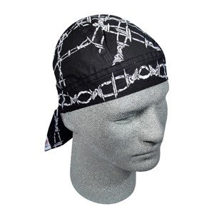 ZAN FLYDANNA HEAD WRAP/DOO RAG/SKULL CAP BARBED CHAINS