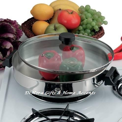 Precise Heat Stainless Steel Electric Skillet Fry Pan