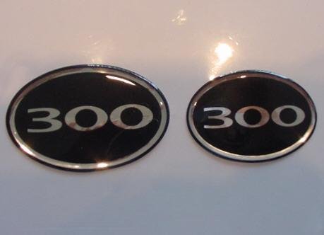 "300" Chrome GRILL+TRUNK WING EMBLEM! Chrysler 300/300C