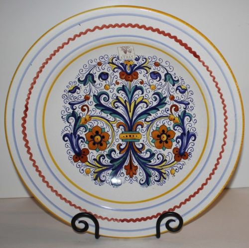 Deruta Bowl Ricco Majolica Large Serving Hand Painted Italy Centerpiece New