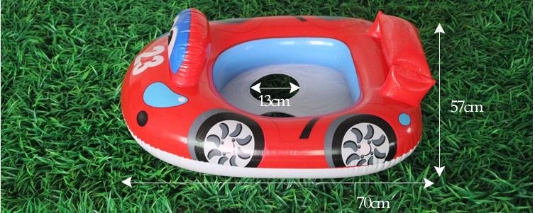 Inflatable Baby Swimming Seat race car Floating Ring for Kid SR006