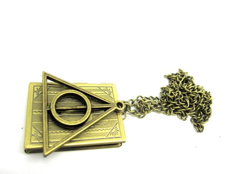 Harry Potter inspired book locket necklace pendant NW561
