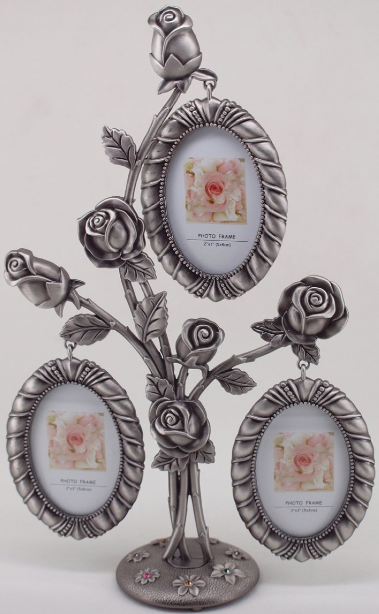 Silver Plated Family Tree picture display photo frame/home decoy FM002
