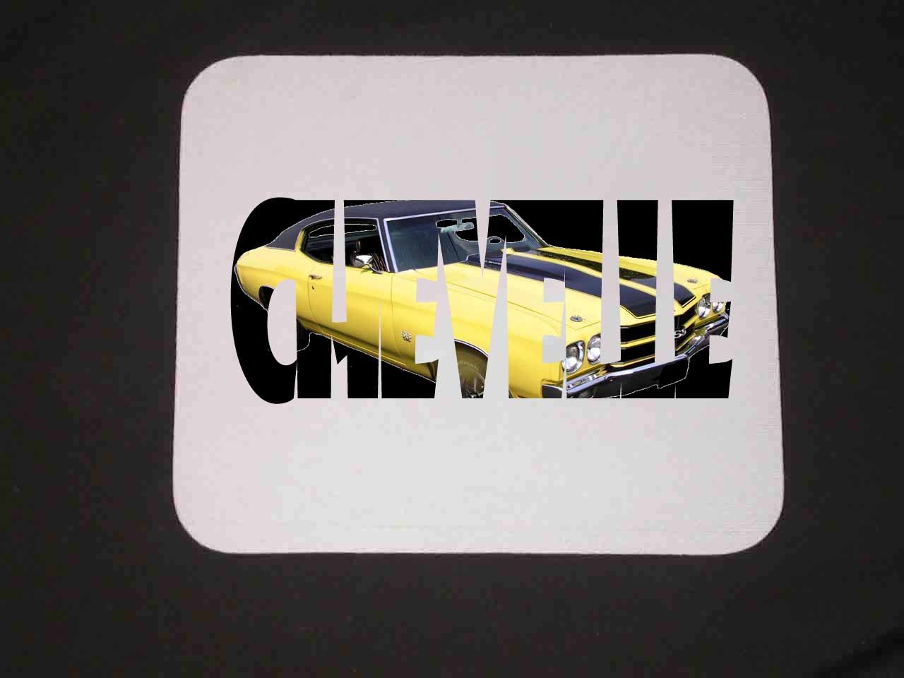 New 1970 Yellow Chevy Chevelle SS w/ letters Mousepad!