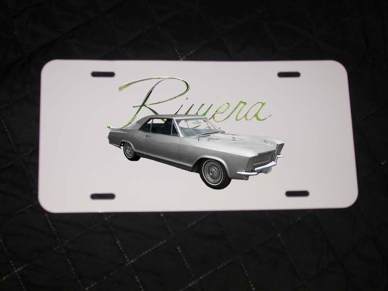 NEW 1965 Buick Riviera License Plate FREE SHIPPING!