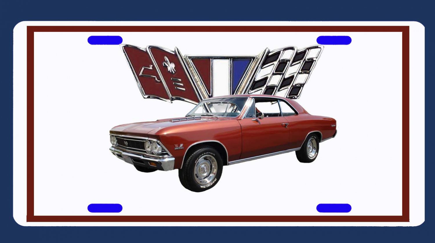 NEW 1966 Chevy Chevelle License Plate FREE SHIPPING!