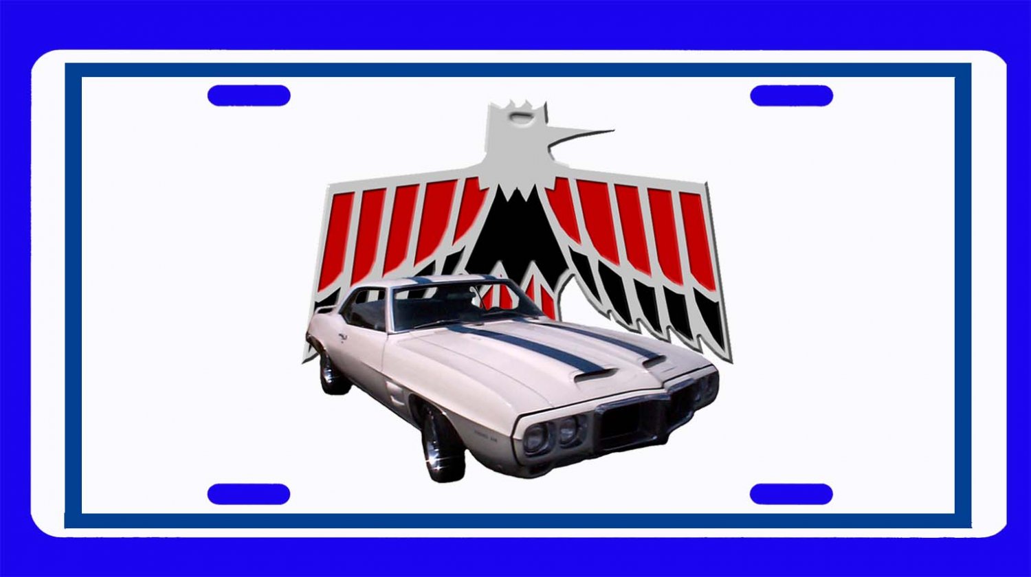 NEW 1969 Pontiac Firebird Trans AM License Plate FREE SHIPPING!