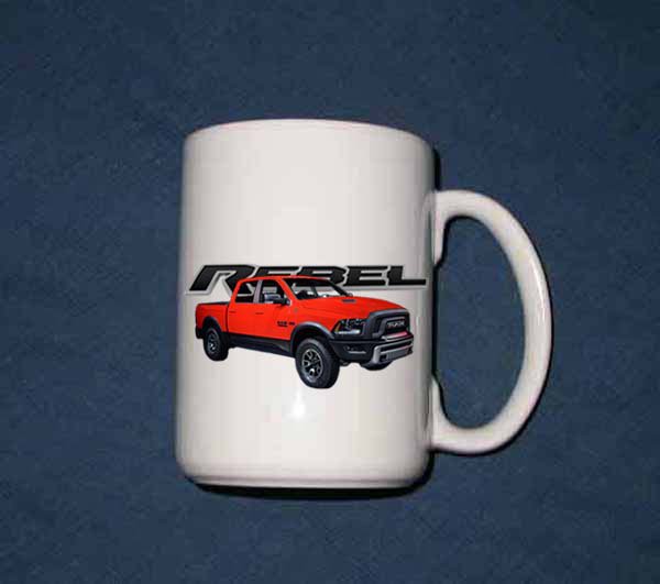 New 15 oz.2015 Dodge Ram Rebel mug